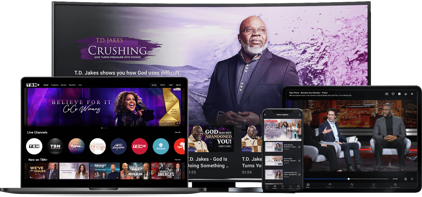 TBN+ | Stream Bible Teachers, Worship, and Christian Shows